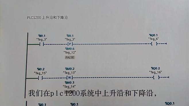 PLC1200上升沿和下降沿使用方案原理,操作数的对比