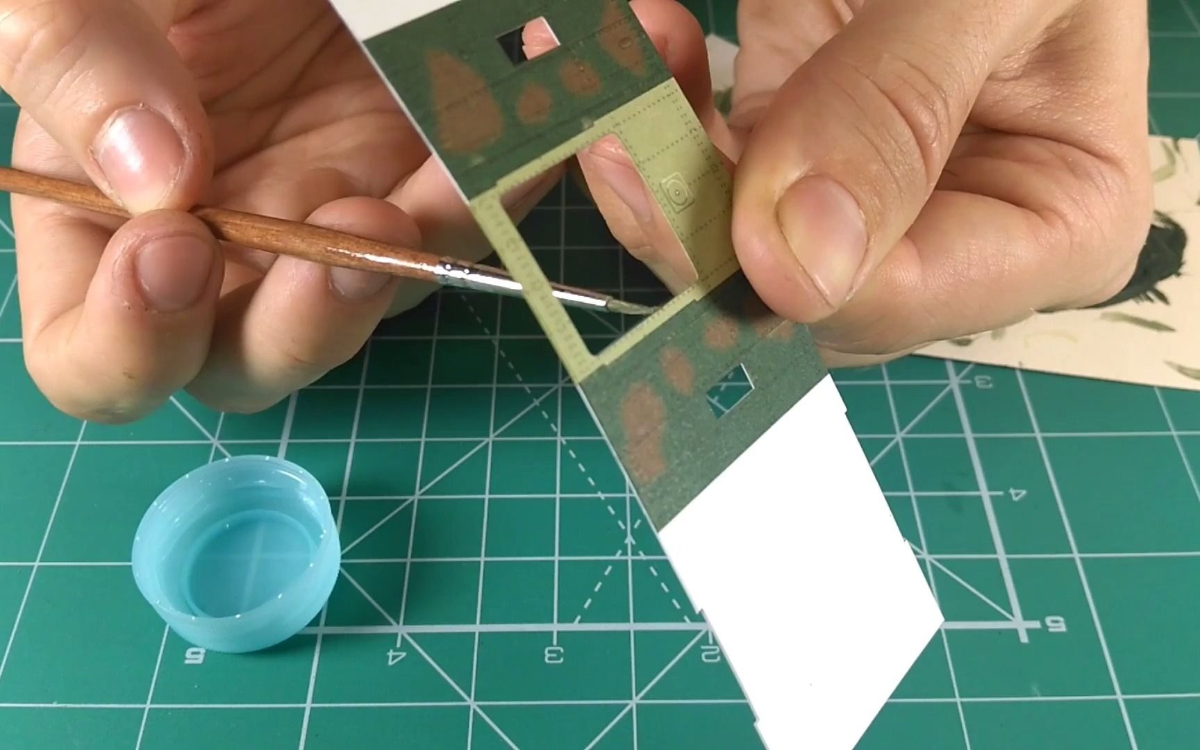 【纸模型教程】 补白,上色,涂线