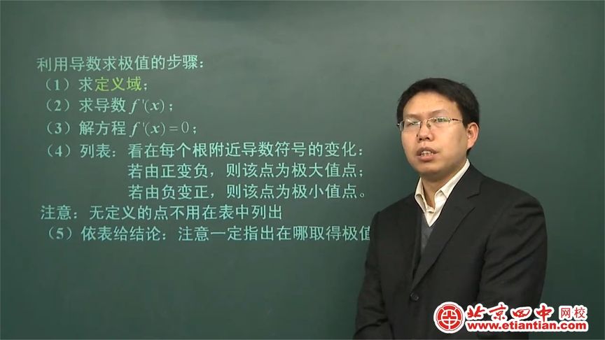 北京四中数学高考复习05导数的应用(二)——函数的极值与最值