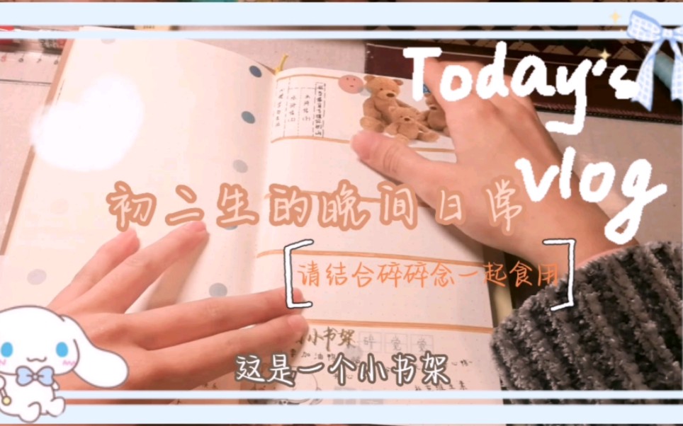 -Vlog-初二生的晚间日常 | 介绍计划本,写作业ing |碎碎念。