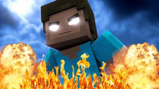 我的世界MC动画:him白眼之力爆发,击败忍者首领!