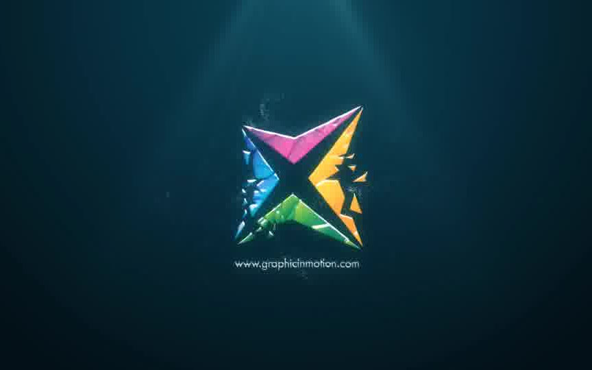 6976 水流动标志动画AE模板