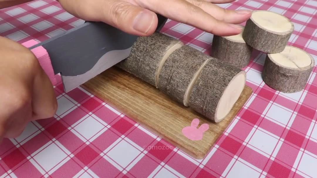 有趣的定格动画:锋利的玩具刀切菜,不一样的卡通大餐!