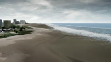 海啸可怕吗?用3D模拟带你看全过程