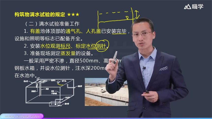 41-水池抗浮措施与满水试验