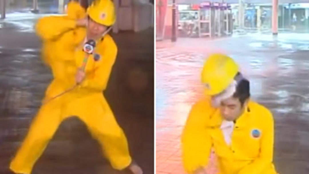 香港记者报道台风:画风九年如一日