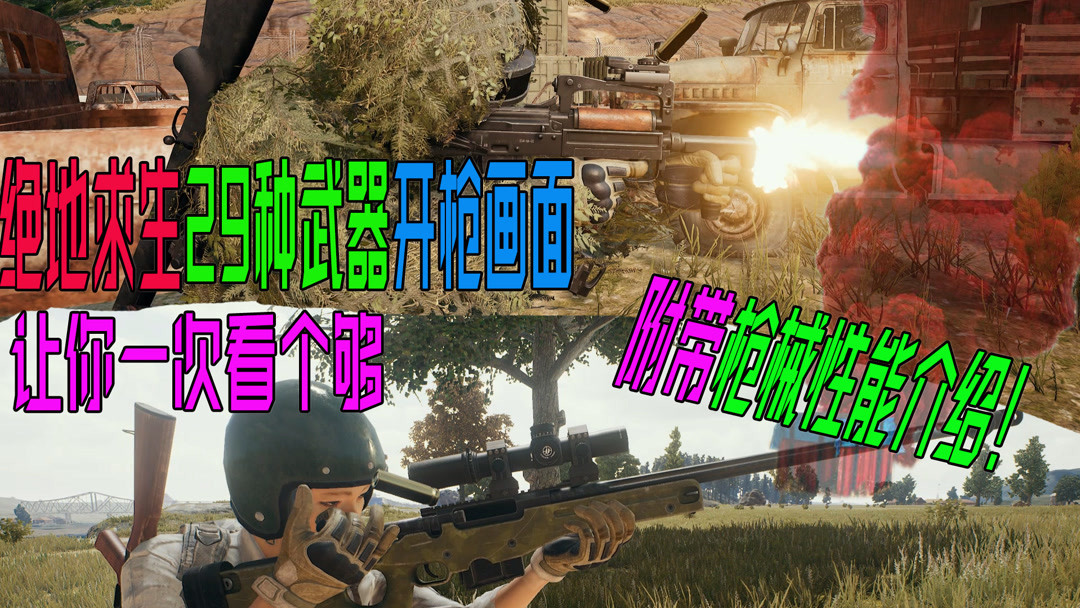 小白必看,绝地求生29种全武器视频介绍,看完轻松吃鸡不在话下!