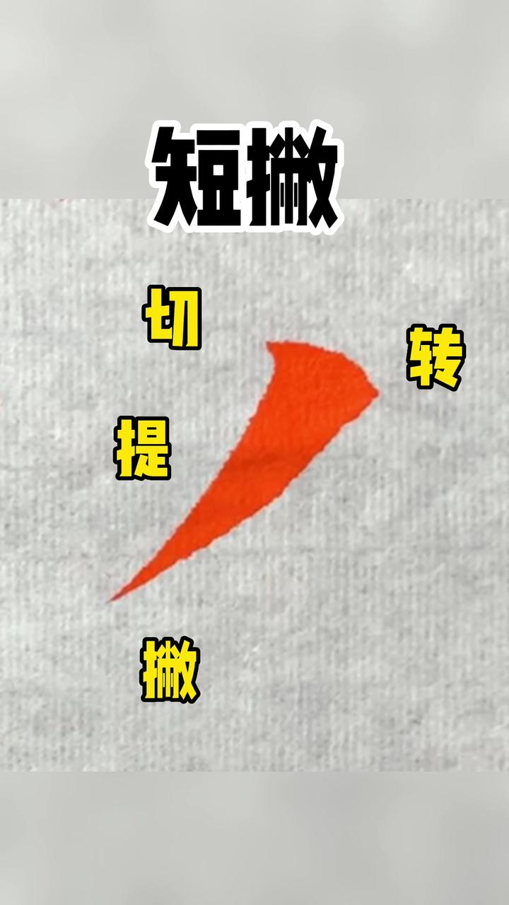 欧楷基本笔画“短撇”#书法教学 #欧阳询楷书 #传统文化 #基本笔画 #...