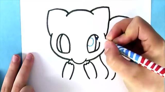 简笔画:神奇宝贝梦幻绘画