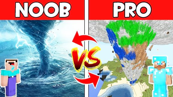 MC动画:超级龙卷风模组挑战,菜鸟和高手你更爱哪个?