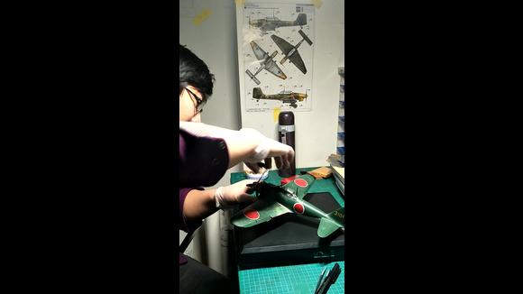 这是我外甥做的二战飞机模型