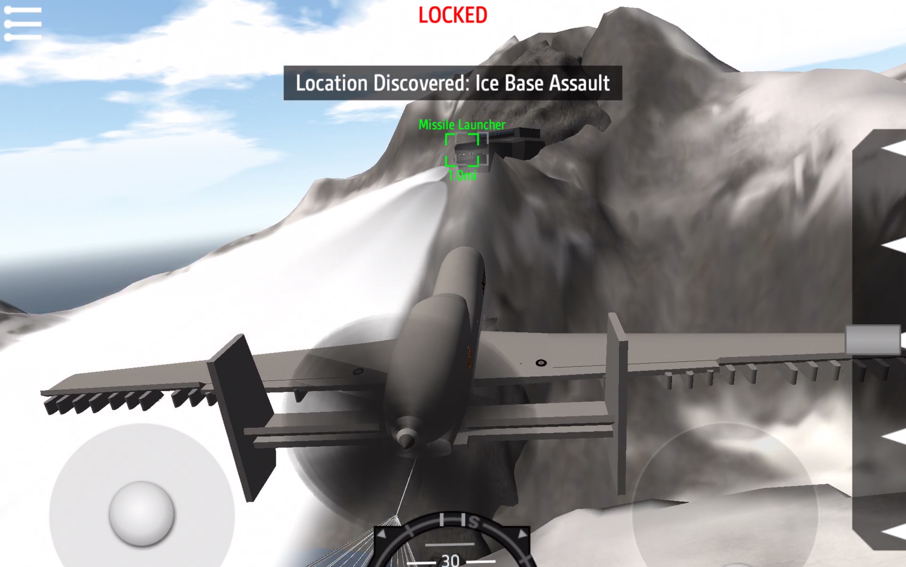 简单飞机 测试降落伞的防弹形和暴力破雪山