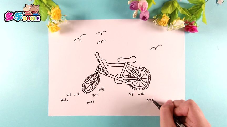 儿童简笔画之小自行车,别的小朋友只会骑,你会画就厉害了