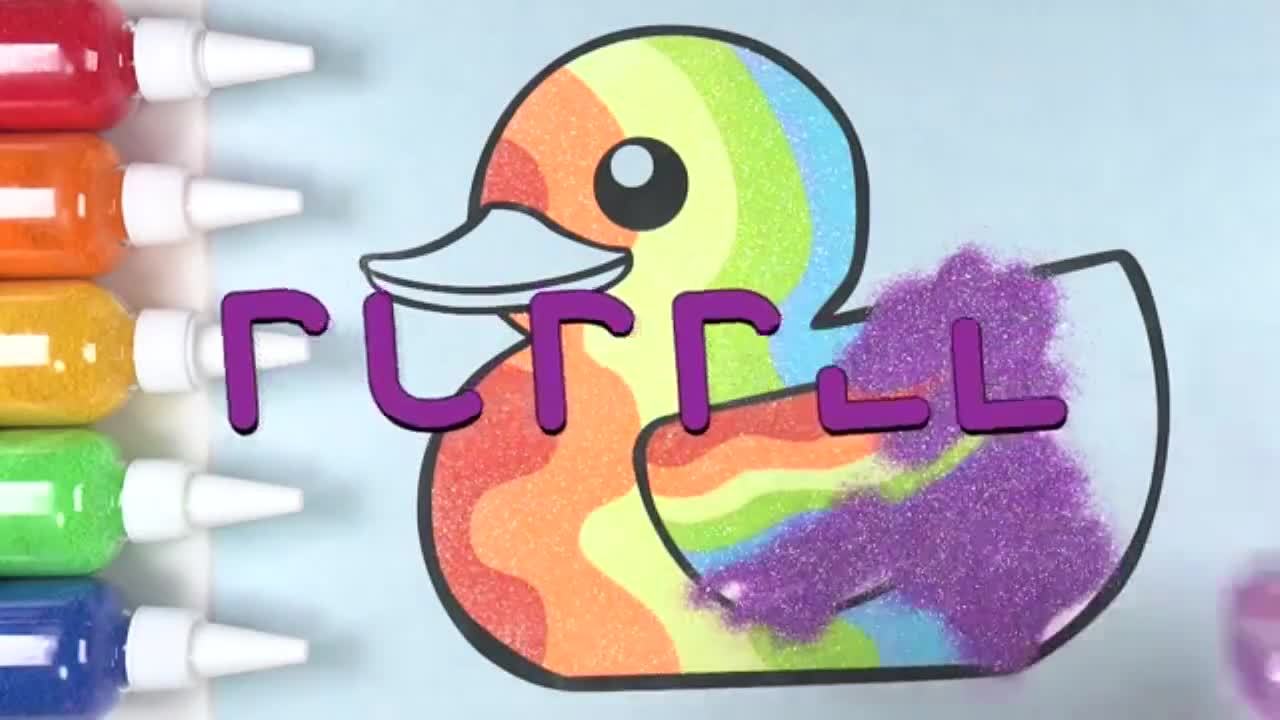 趣味简笔画,绘制小鸭子并着色,太有意思了!