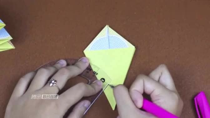 手工制作DIY教学,教你制作漂亮的纸伞,工艺雨伞的折纸方法