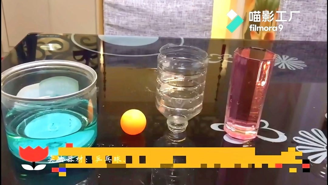 喜欢“潜水”的乒乓球 科学小实验 压力和浮力实验