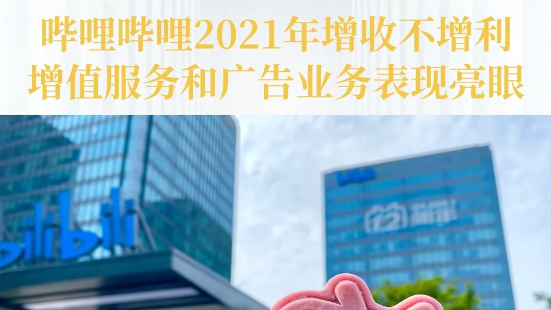 哔哩哔哩2021年增收不增利,增值服务和广告业务表现亮眼