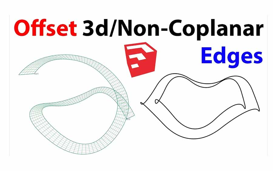 异形轨迹模型思路,我想到了过山车轨道 in SketchUp by TutorialsUp