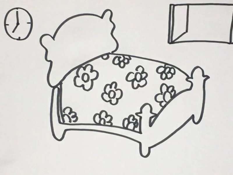 简笔画卧室 简单好学