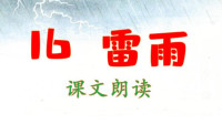 小学语文二年级下册雷雨课文朗读