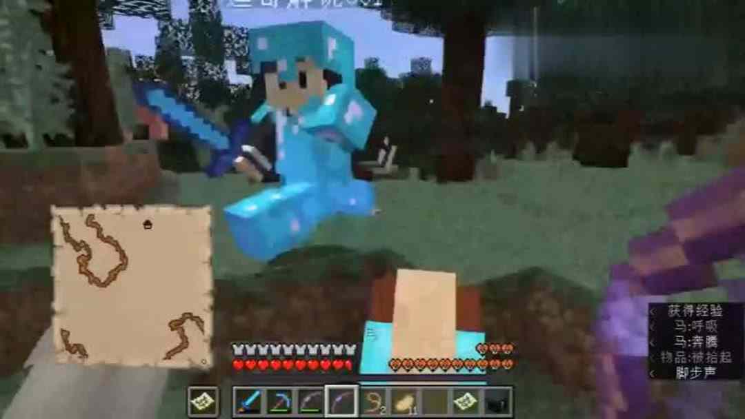 我的世界:我们开始寻找林地府邸,途中偶遇村庄中管理员