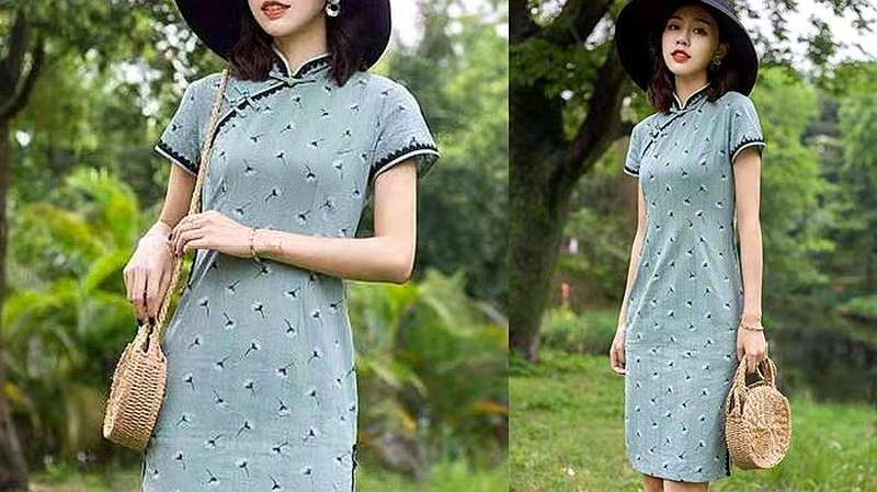 文艺休闲旗袍裁剪教程