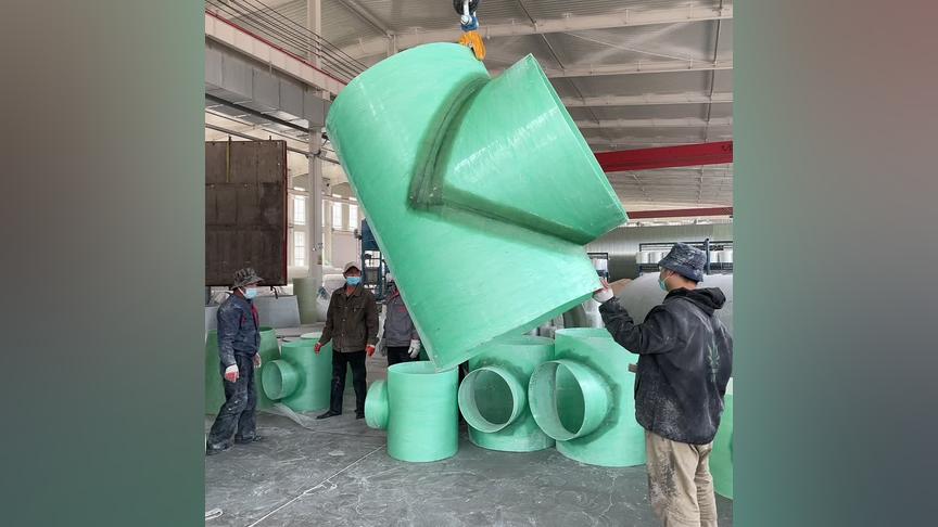 #生产厂家直供 #玻璃钢通风管道 #管材管件 整车走起