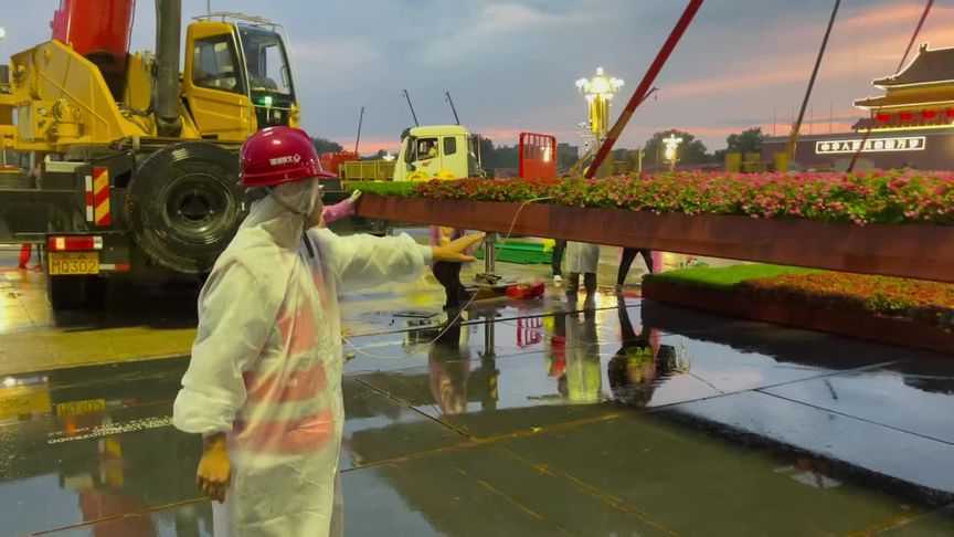 暴风雨阻挡不了我们按时保质完成任务的决心