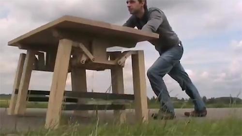 会走路的桌子,它是什么原理