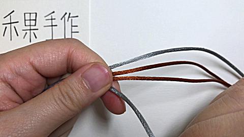 【禾果手作】蛇结和包芯蛇结的编法,diy手绳手链教程