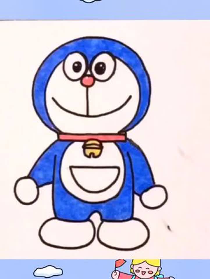 幼儿园简笔画~机器猫#618好物节 #简笔画 #画画 #.