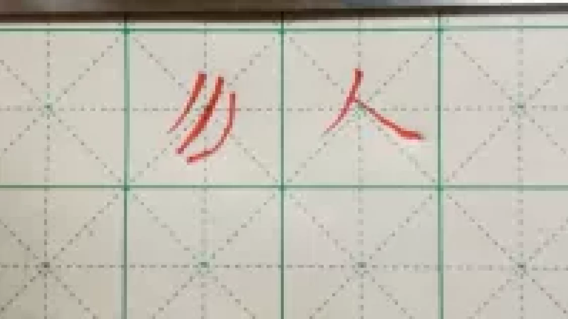 硬笔书法入门,基础笔画练习,斜撇的写法之三