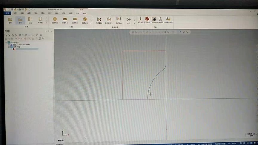 mastercam2017电脑编程做外径圆弧槽的编程方法#数控车床
