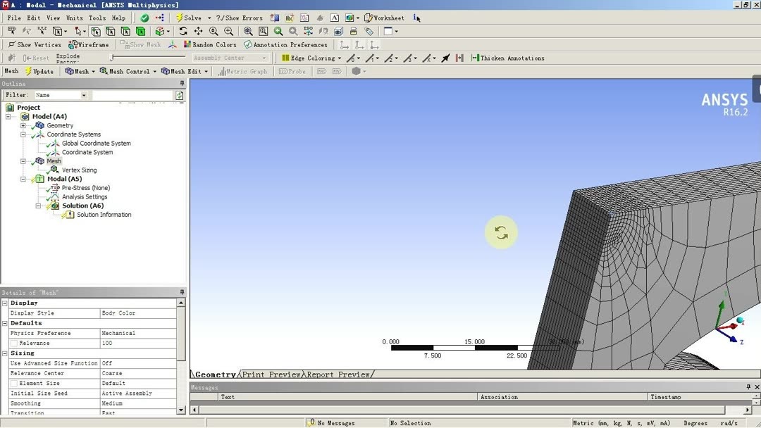 ANSYS17.0视频教程 赵老师QQ545-789-583局部网格控制