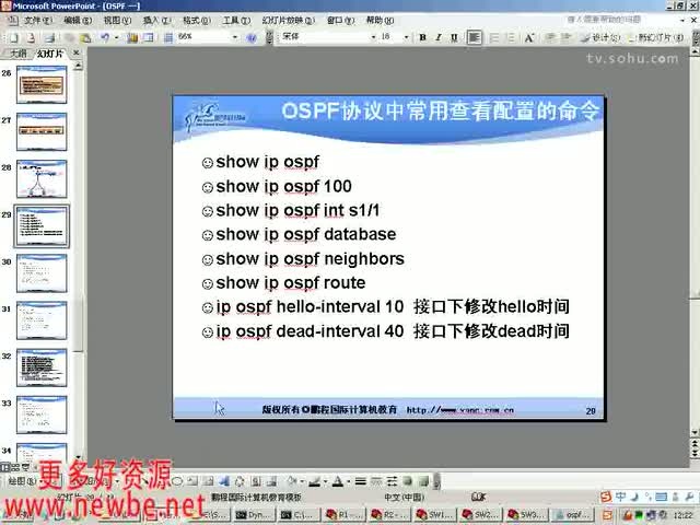 CISCO路由器交换机配置.CH4.4.OSPF协议中常用的查看及调试命令