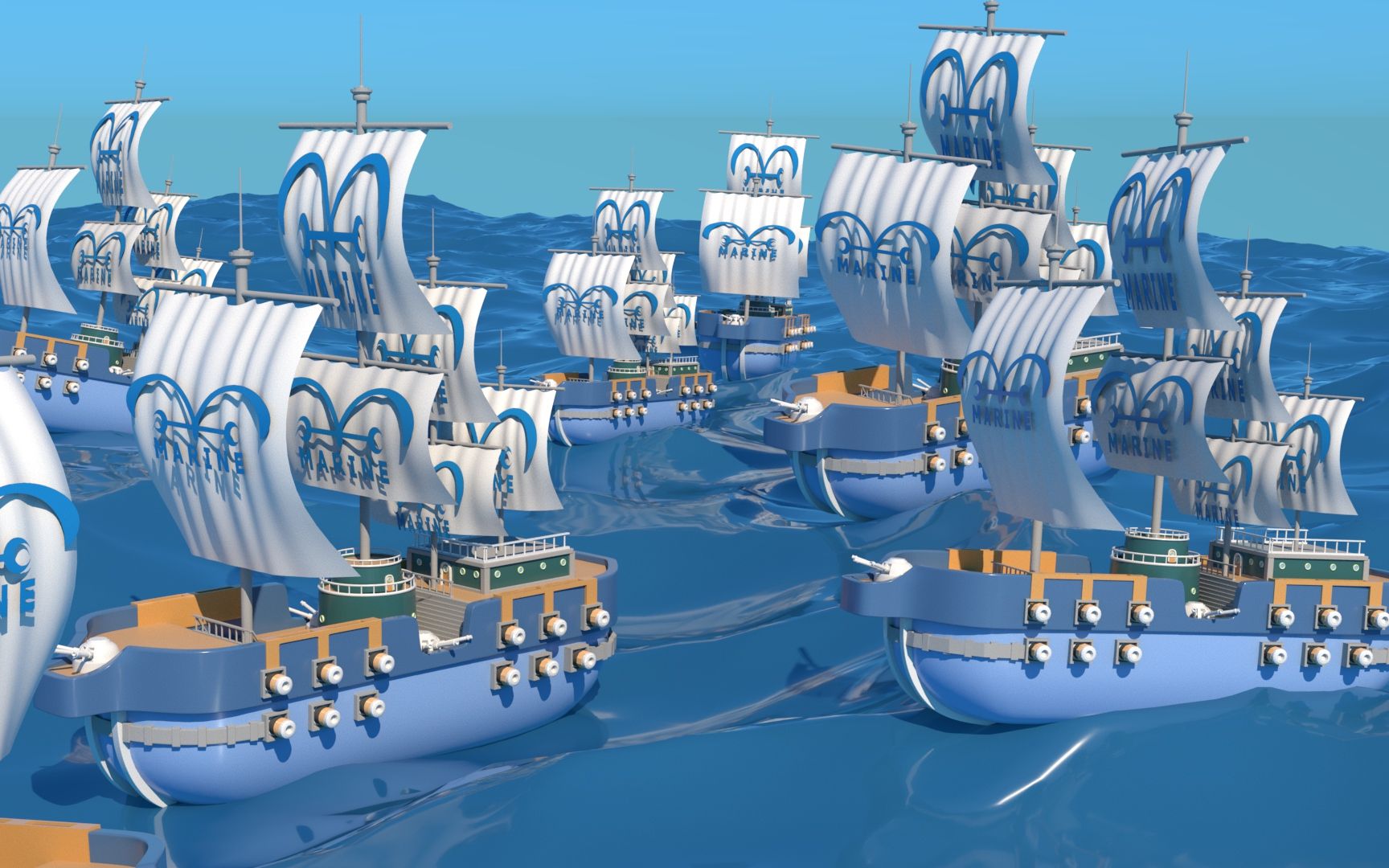 Maya建模教程,海军船舰队次世代模型制作