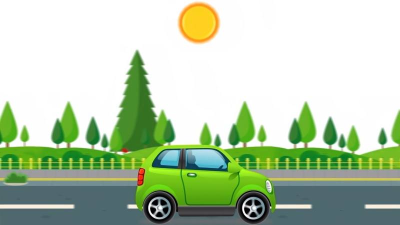 AE制作卡通汽车动画过程