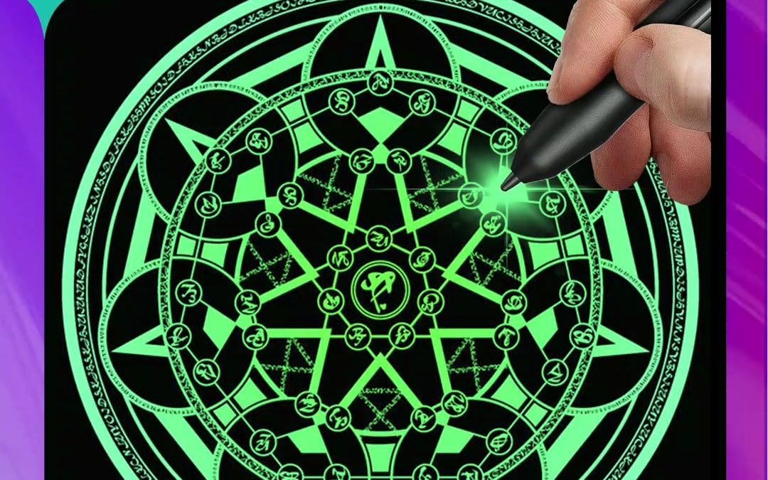 超好看的魔法阵画画教程,赶紧学起来