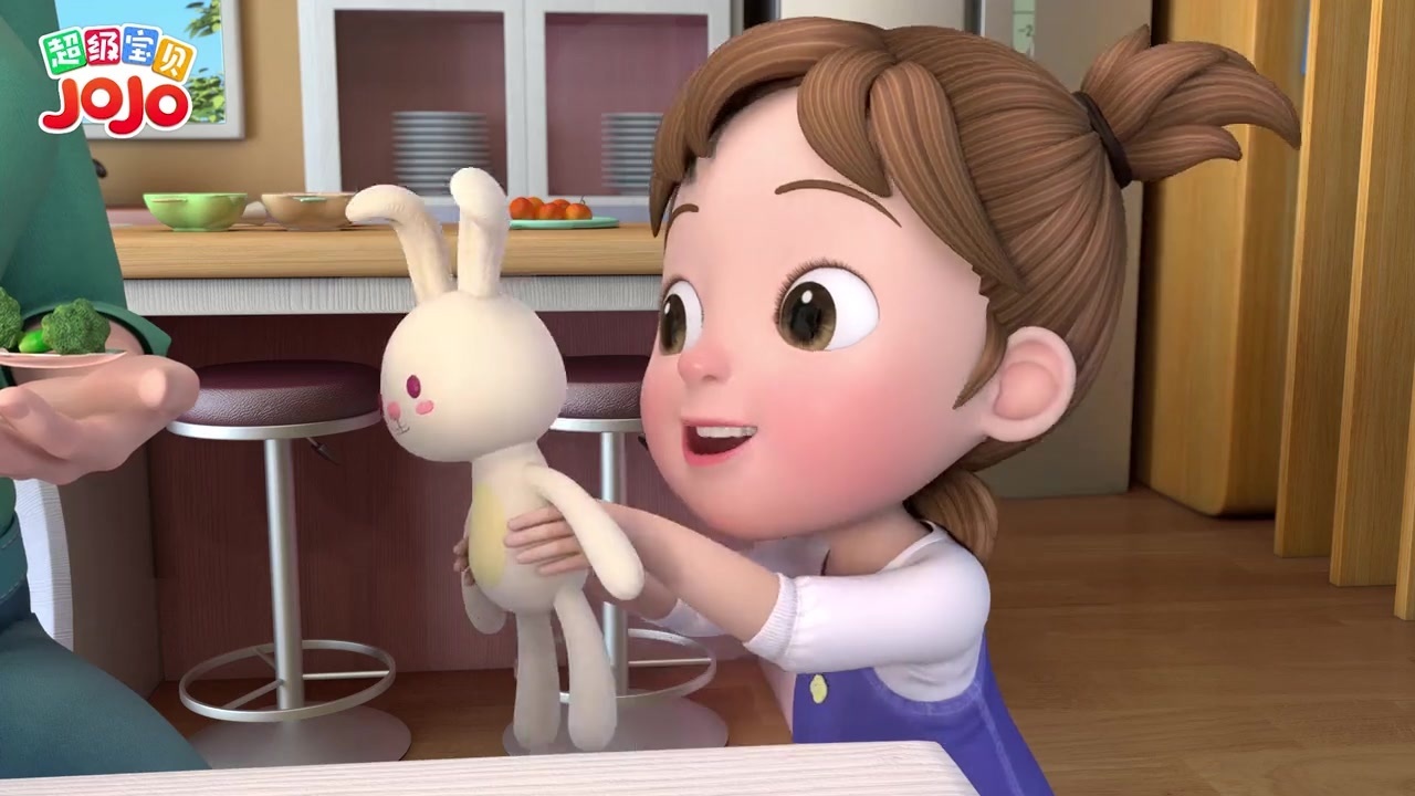 益智动漫:孩子和家人一起用餐的过程,学习餐桌礼仪