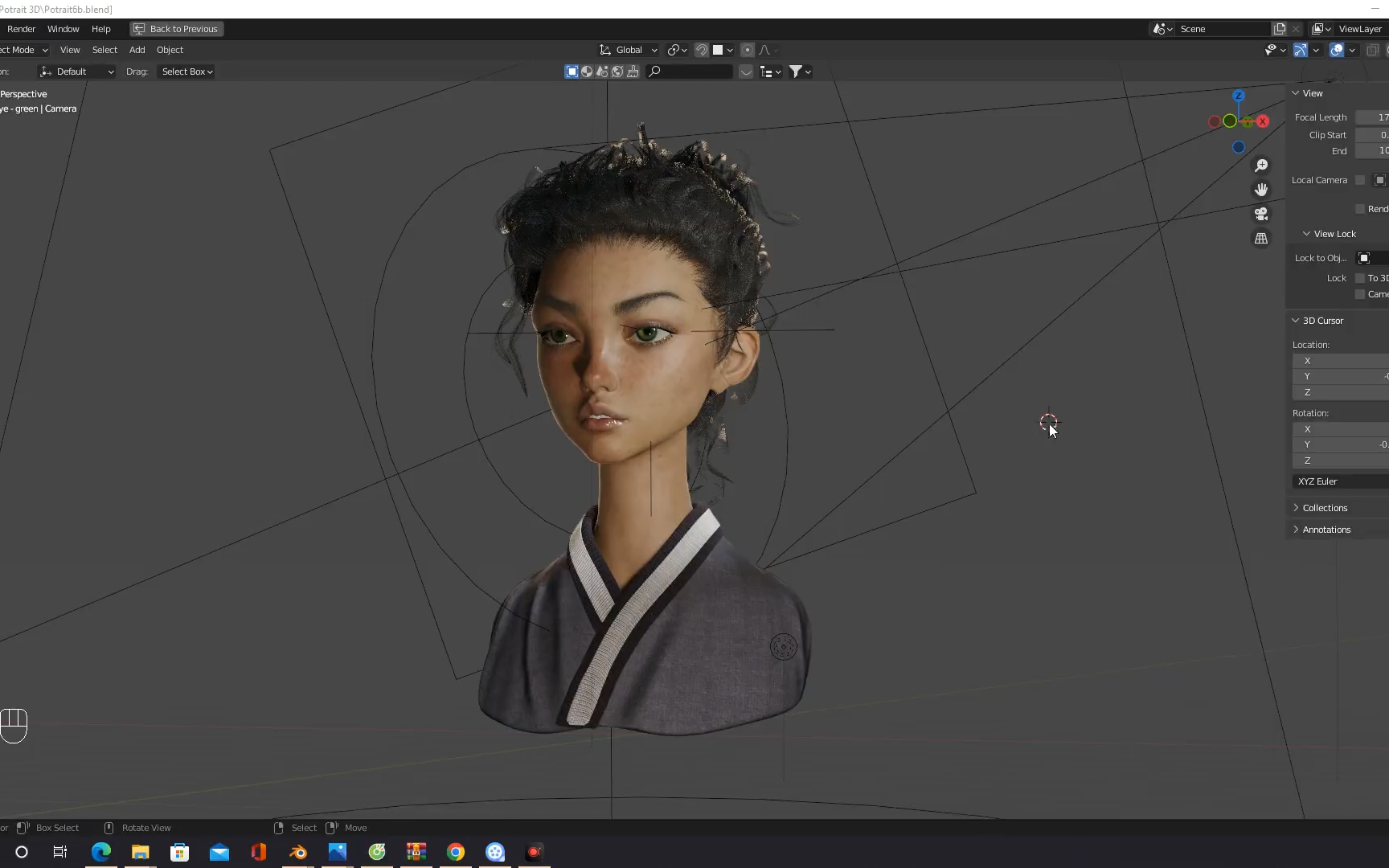 Blender上半身真实角色建模教程