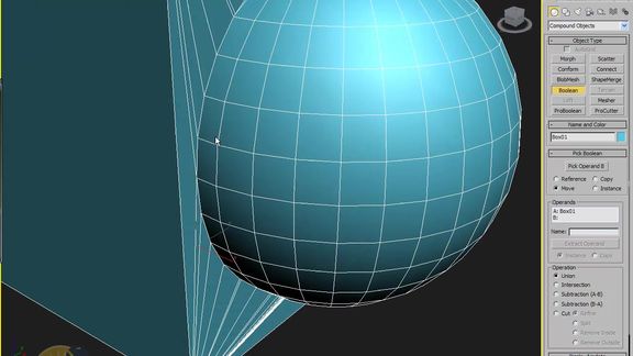 3dmax效果图 设计 基础教程013:布尔运算