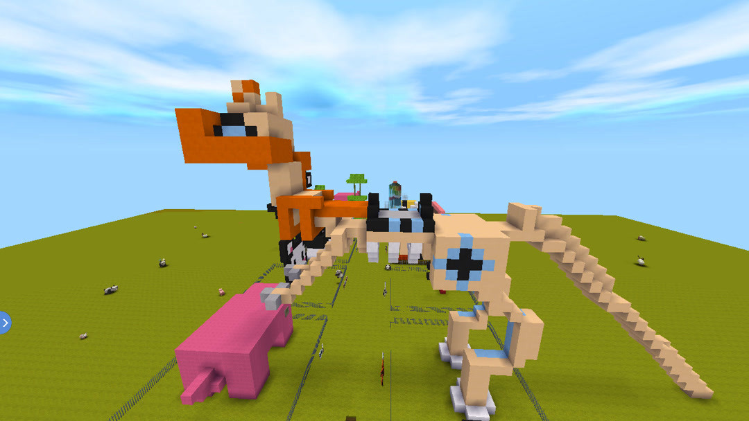 【涓涓】迷你世界建筑动物园,非常可爱