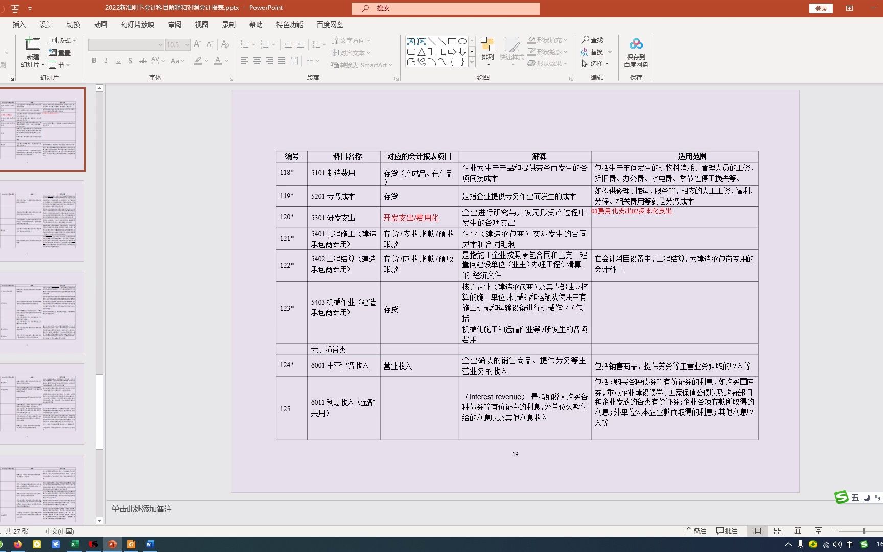 利润表项目填列
