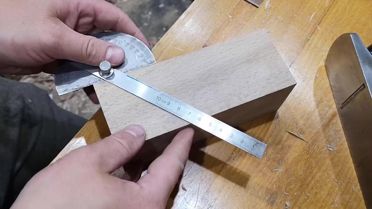 传统倒角刨-制作过程013 Traditional chamfer plane - building process
