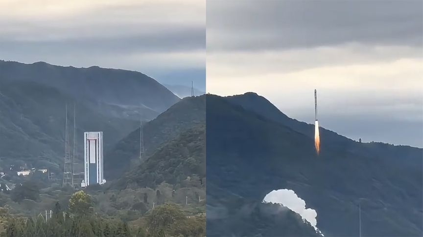 网友拍火箭发射意外拍错方向,调转镜头后被狠狠震撼:祖国太强了