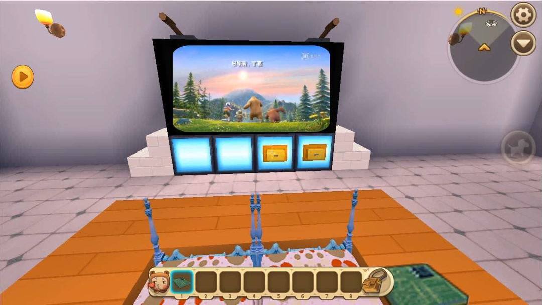 迷你世界可以换频道的电视机