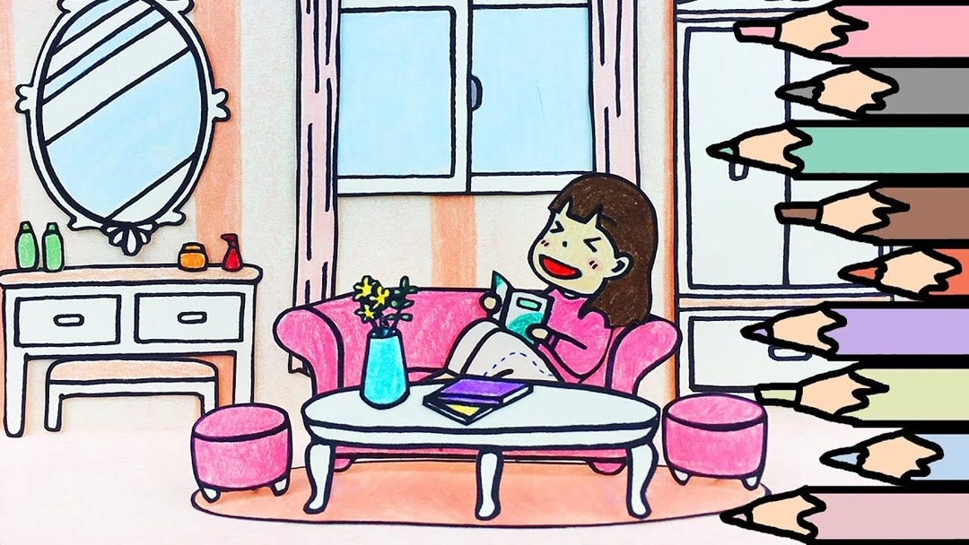 帧动画:装饰您的粉红色房间,微型定格动画