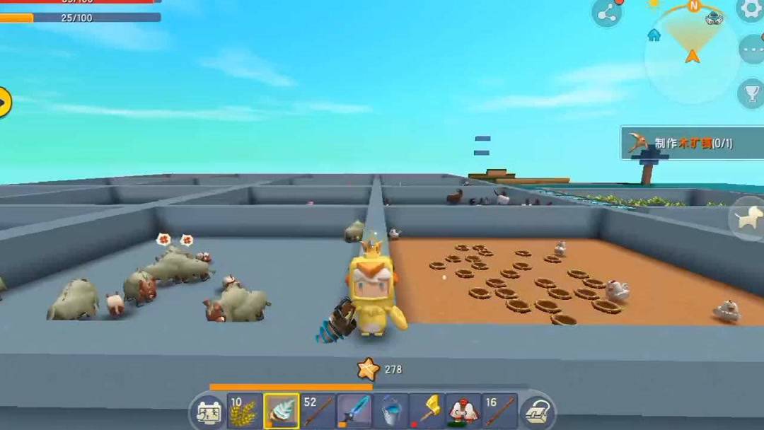 刘半仙解说迷你世界:半仙生存又添神器全自动收瓜机