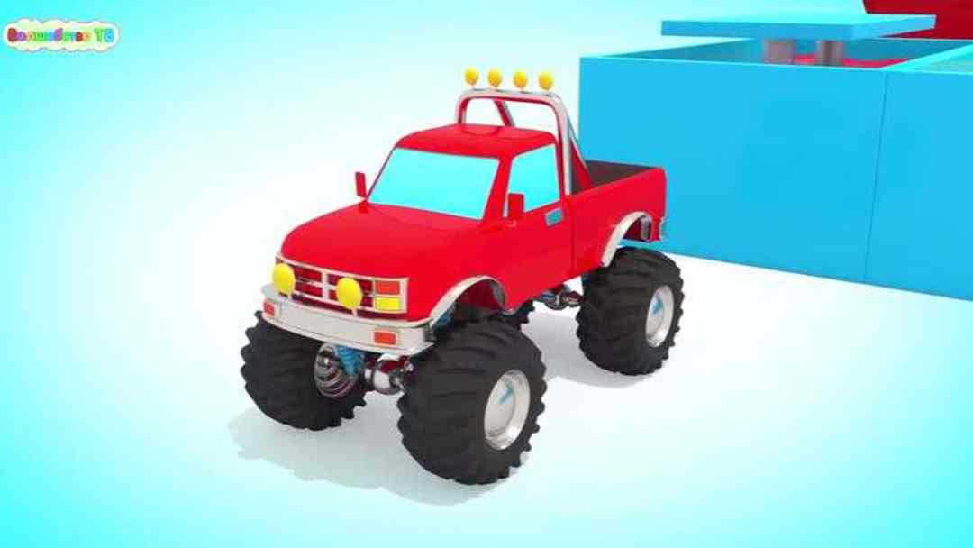 儿童工程车挖掘机动画片挖土车认识颜色