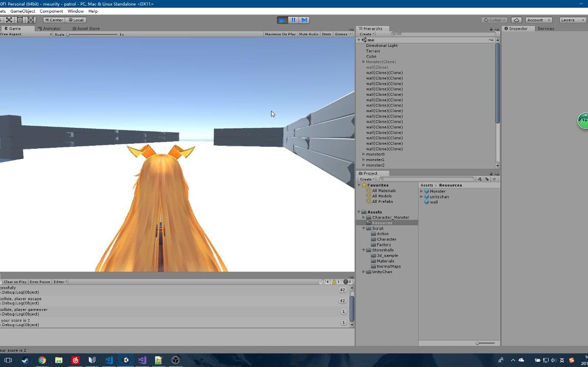 (Unity3d)自制第一人称3d小游戏:巡逻兵